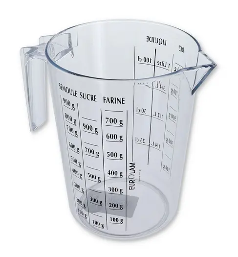 Verre doseur plastique 1L